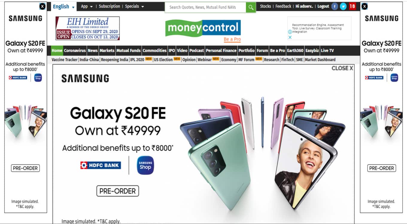 Advertise on Moneycontrol | Money Control Advertisement | Moneycontrol ...