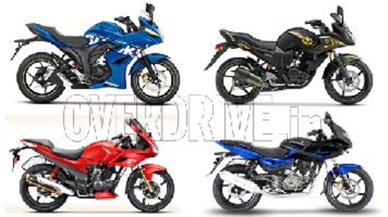 Spec comparison: Suzuki Gixxer SF vs Yamaha Fazer vs Bajaj Pulsar 220F vs Hero Karizma R