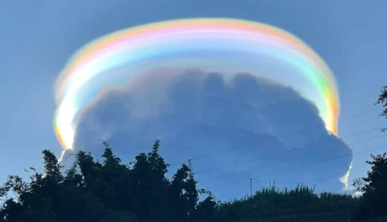 Rainbow cloud : इंद्रधनुष है या बादल! चीन में हुई एक अनूठी प्राकृतिक ...
