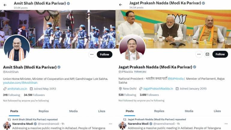 Modi Ka Parivar: BJP नेताओं ने नाम के आगे लिखा 'मोदी का परिवार', लालू ...