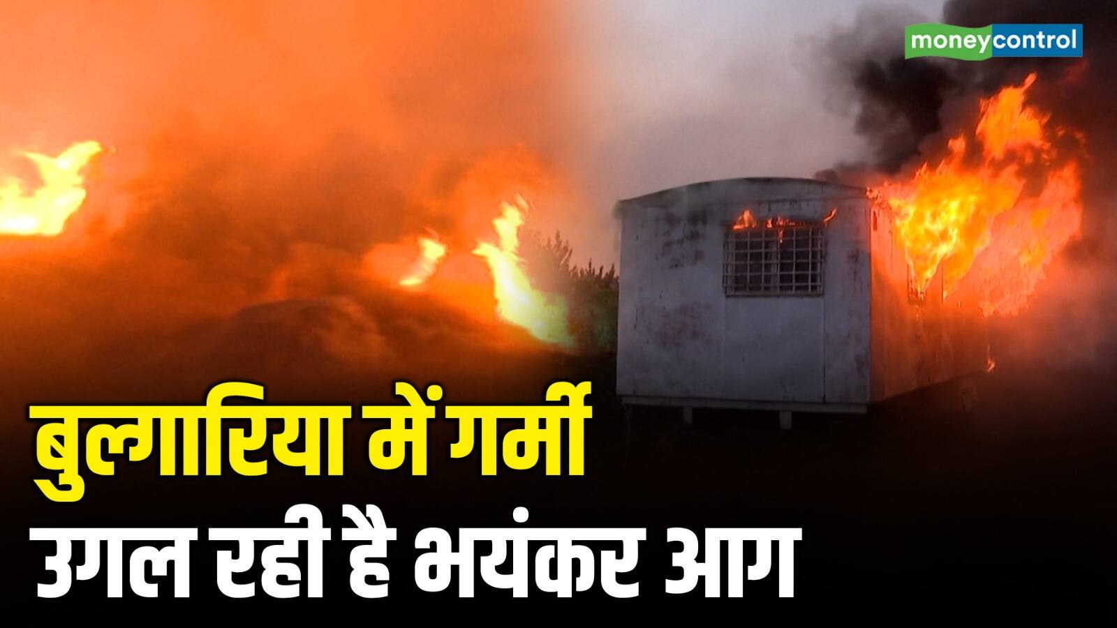 बुल्गारिया में भयंकर गर्मी उगल रही है आग - bulgaria wildfire fierce ...