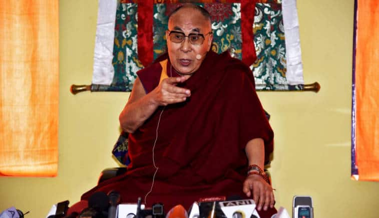 Railway Minister Suresh Prabhu meets Dalai Lama at Leh