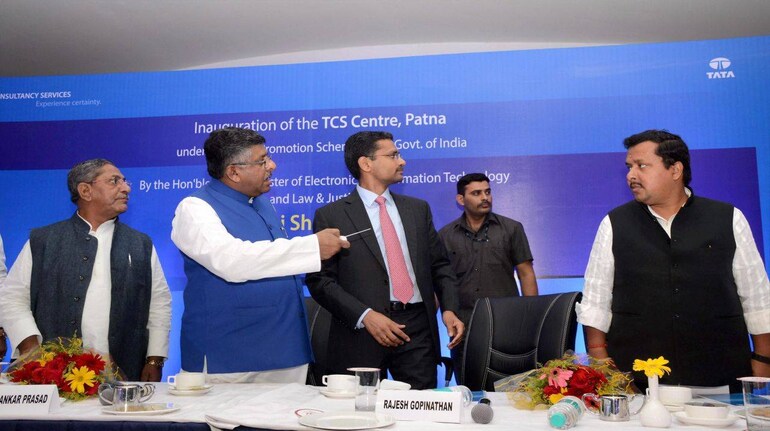 Union Minister Ravi Shankar Prasad inaugurates BPS centre set up by TCS