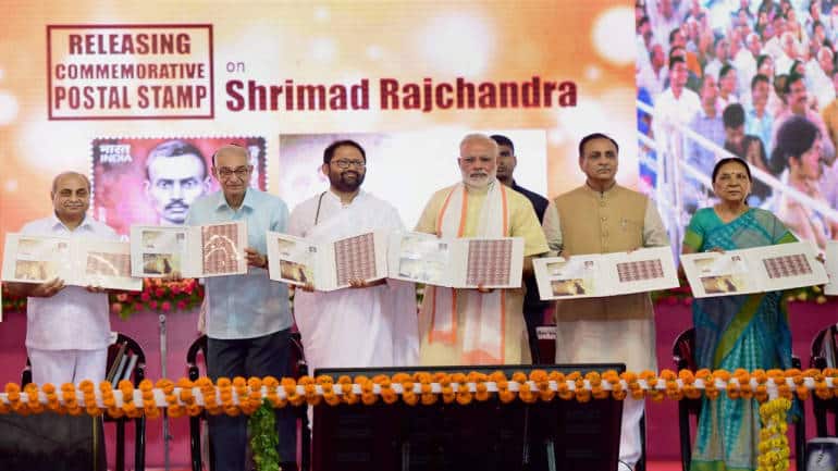 PM Modi releases commemorative coins, stamp on Shrimad Rajchandraji