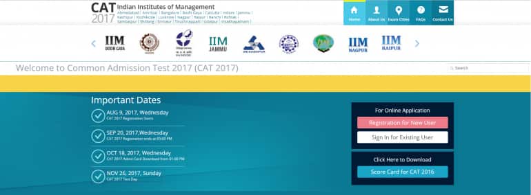 All you need to know about CAT 2017 online registration