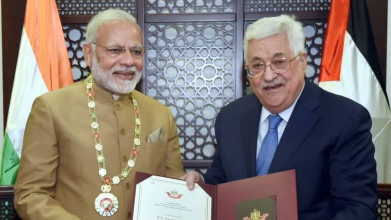 Mahmoud Abbas seeks India's role in peace process as PM Modi visits ...