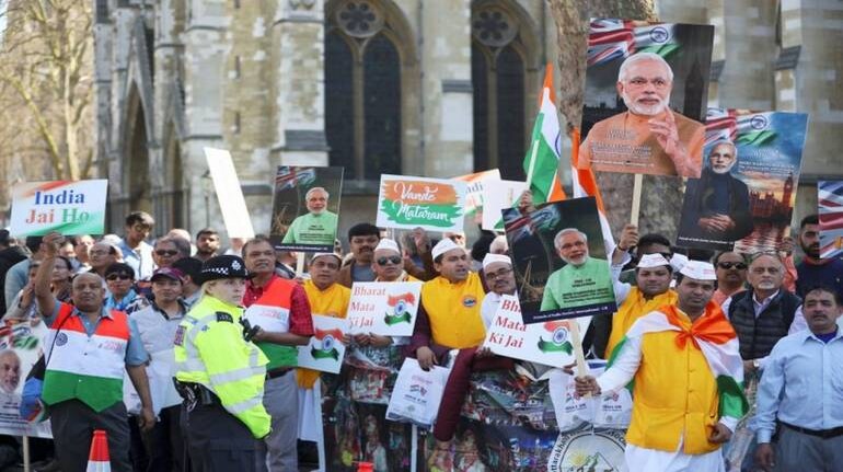 Prime Minister Modi confronted by angry protests in London