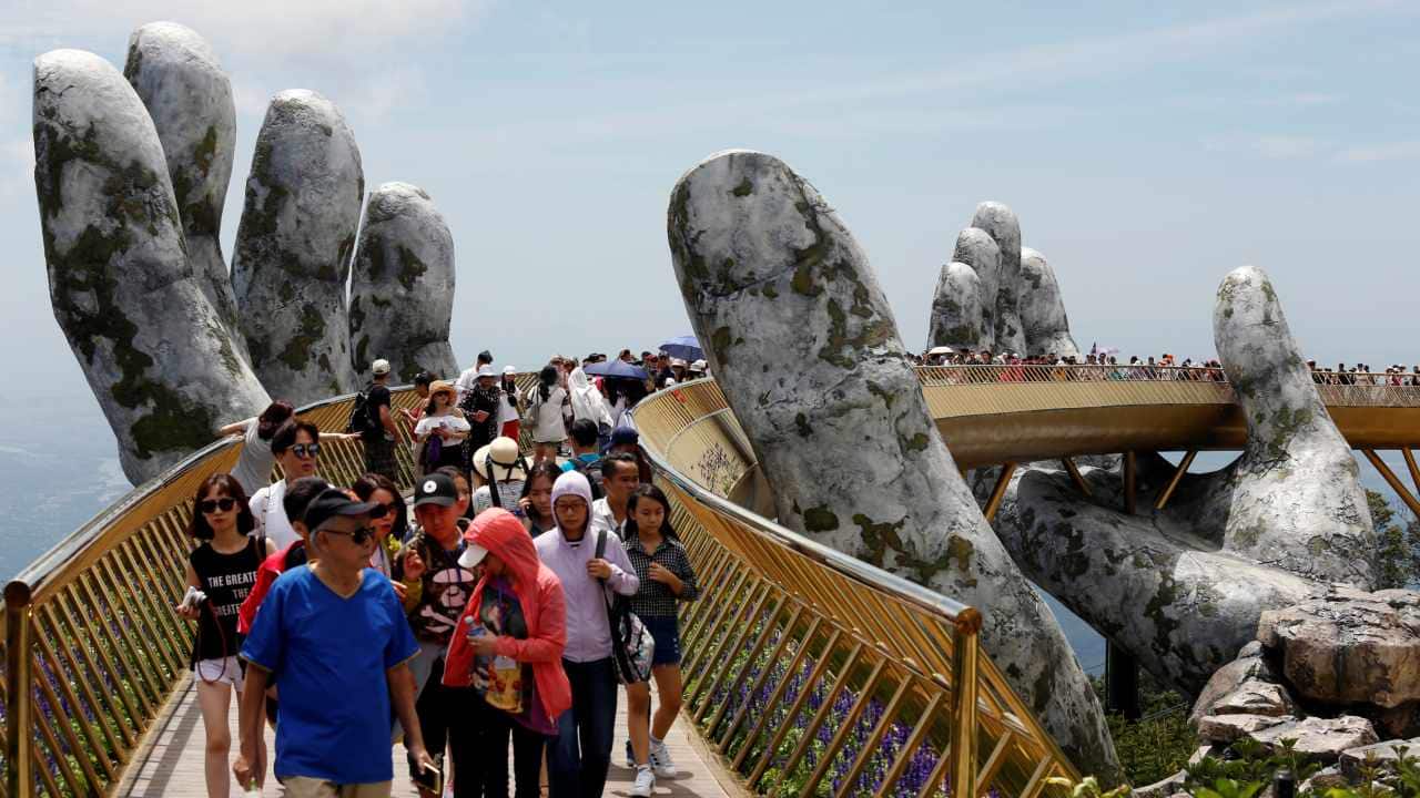 In the hands of God: A look at Vietnam's 'Golden Bridge' that is ...
