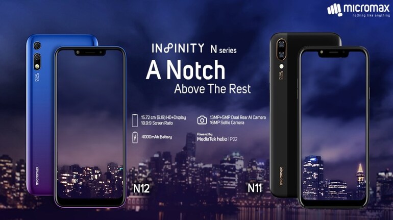 Micromax launches Infinity N11, Infinity N12 with dual-rear cameras ...