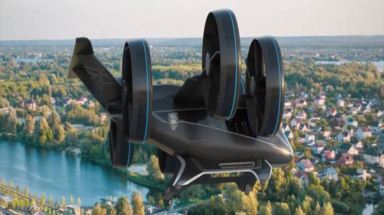 This is how Uber's partner company Bell's flying taxi looks like