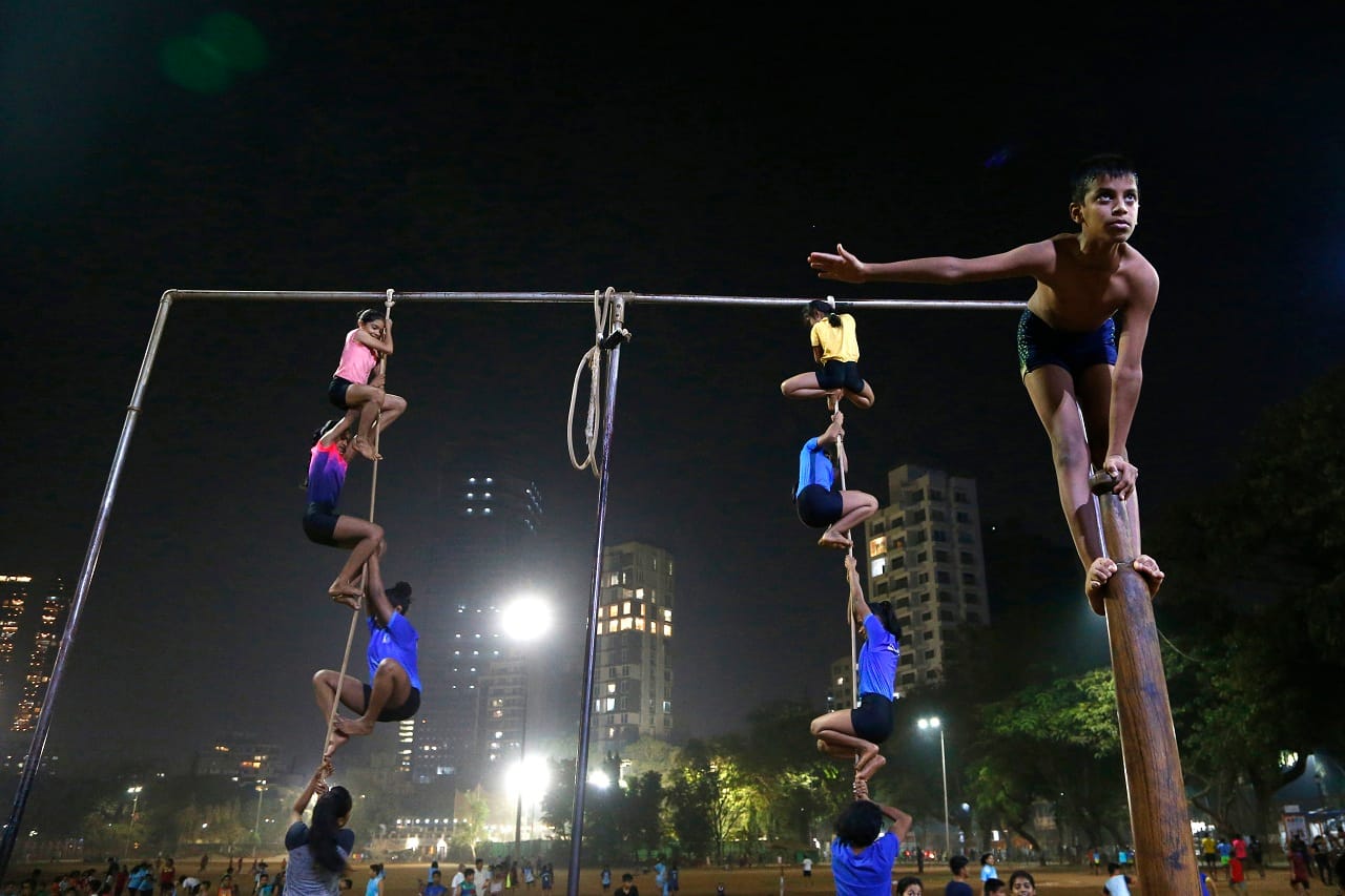 First international mallakhamb tournament was held in Mumbai and the ...