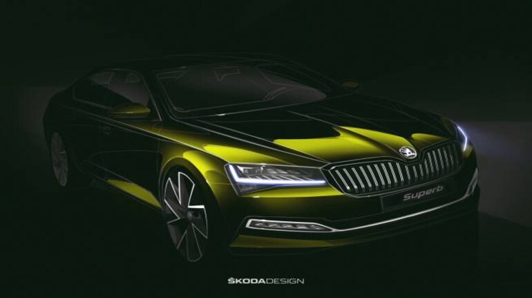 2019 Skoda Superb design sketches officially unveiled