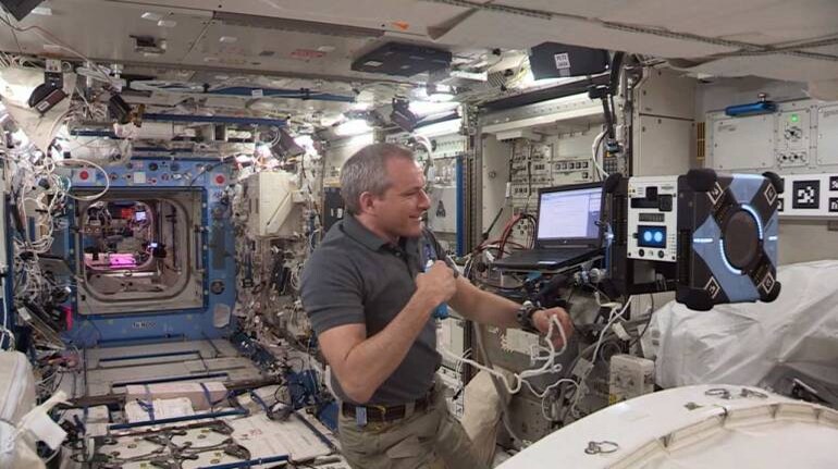 NASA's first Astrobee robot takes maiden flight in space