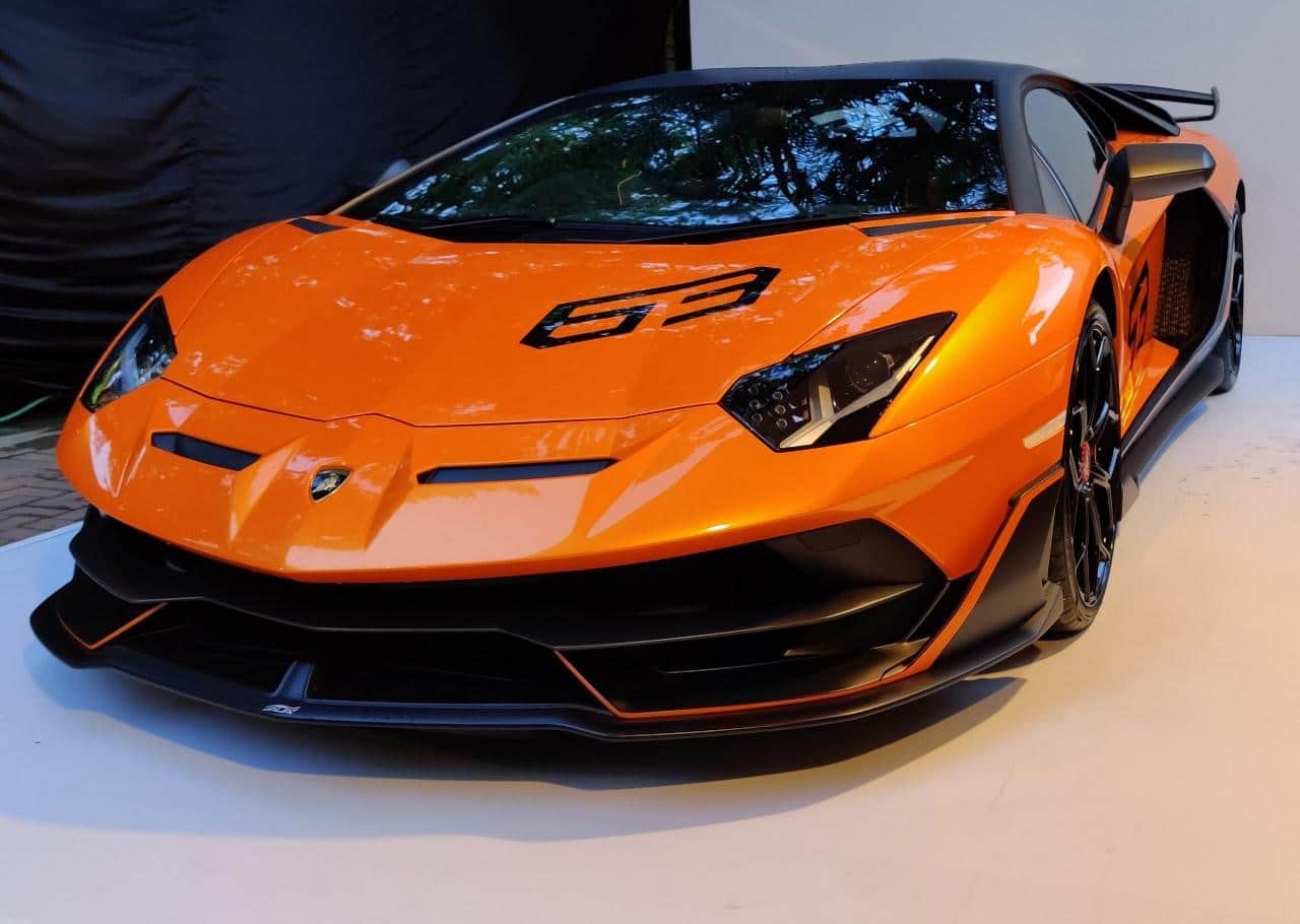 One of 63 Lamborghini Aventador SVJ 63s delivered in India