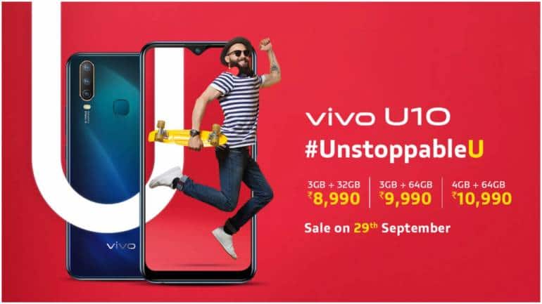 Vivo U10 now available via open sale: Specifications, price, features