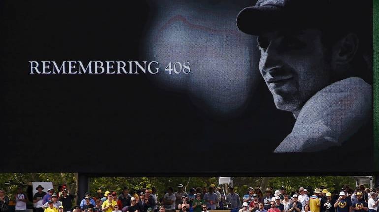 Emotional Australia cricketers pay tribute to Hughes, five years after ...