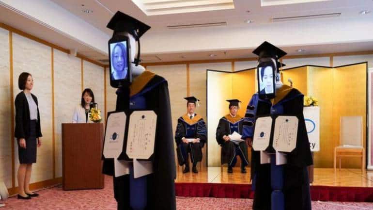 Robots replace Japanese students at graduation amid coronavirus