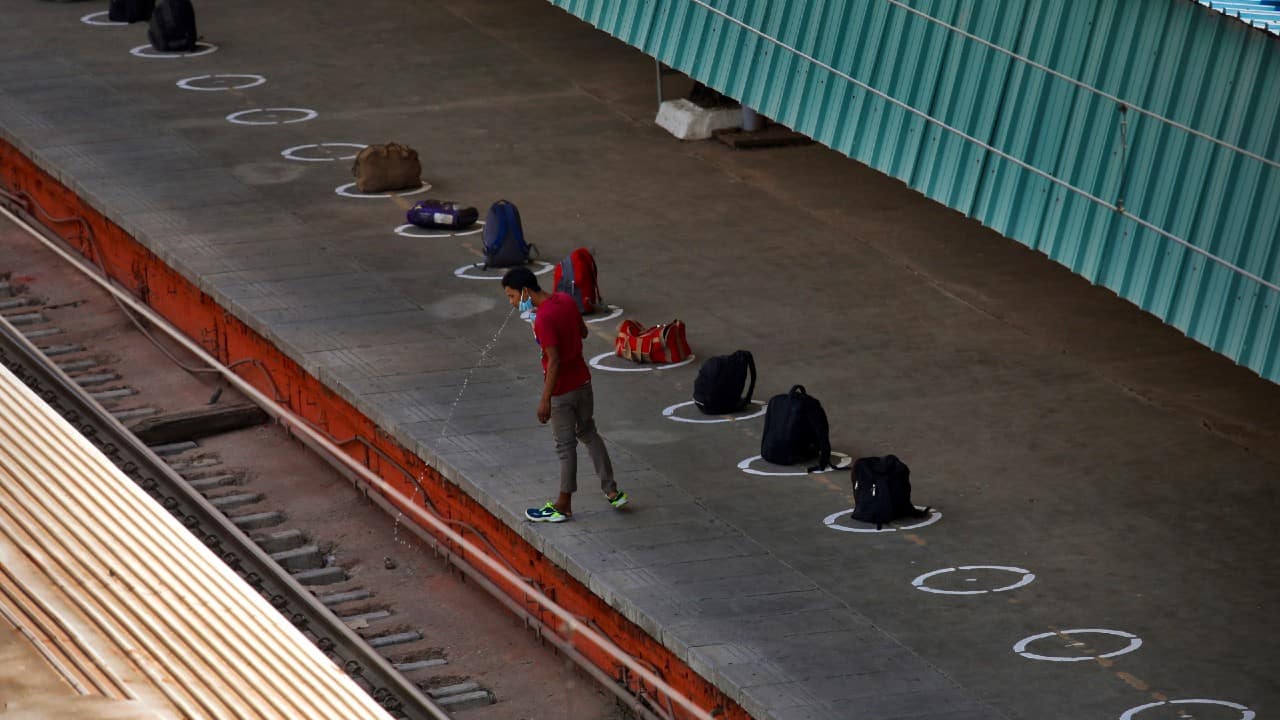 In Pics | Empty railway stations see some activity as Indian Railways ...