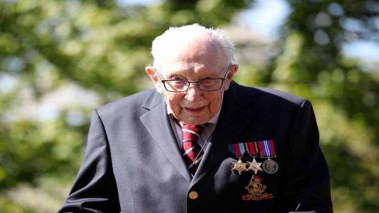 London honours Captain Tom Moore, 100, in ancient ceremony
