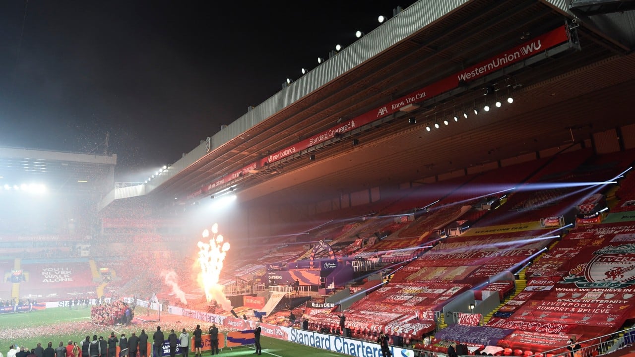 In pics | Liverpool lift Premier League 2020 trophy after winning ...