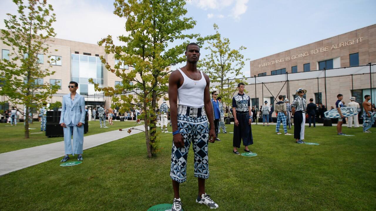 In pics | First real-world fashion show from Milan in COVID-19 era ...