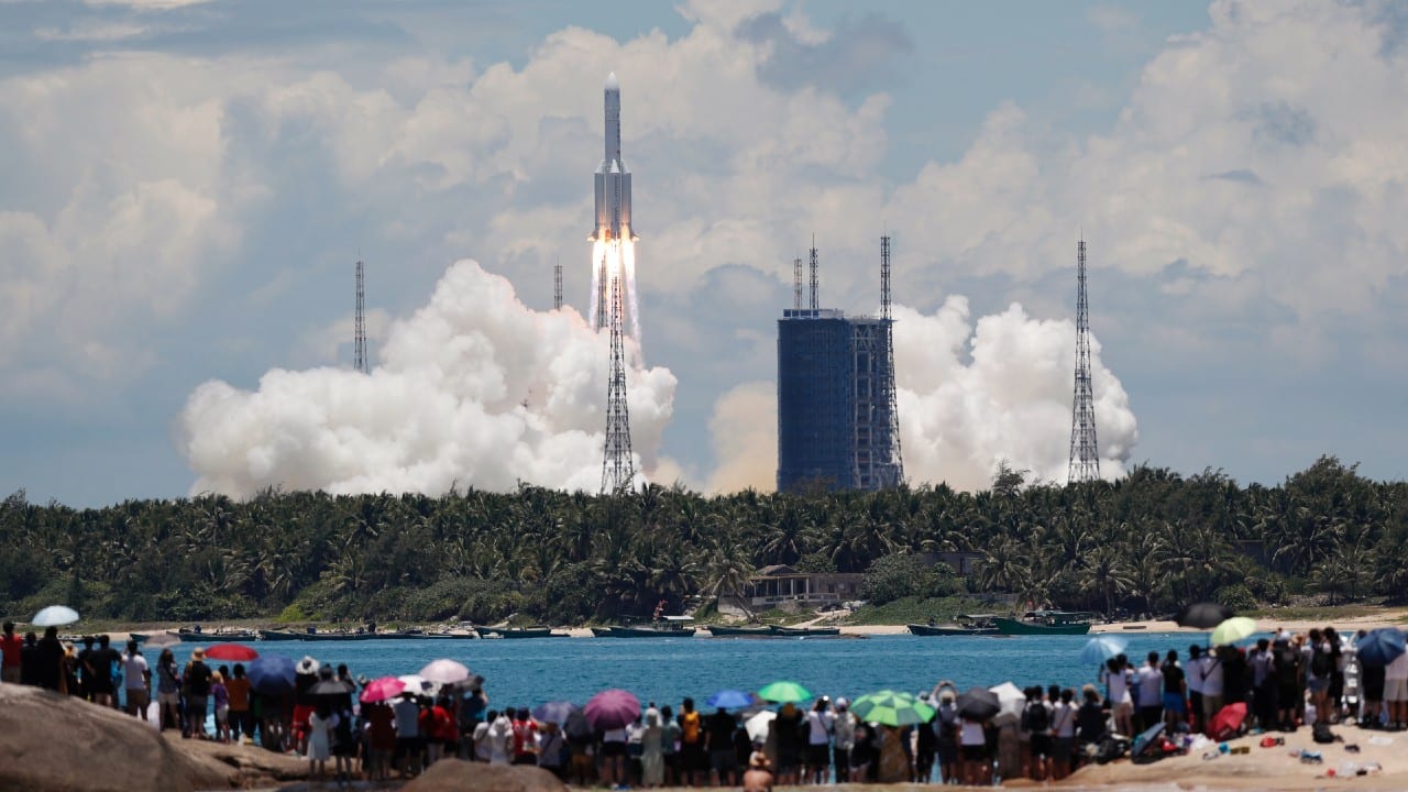 In-pics: China successfully launches Tianwen-1 Mars rover from Wenchang ...