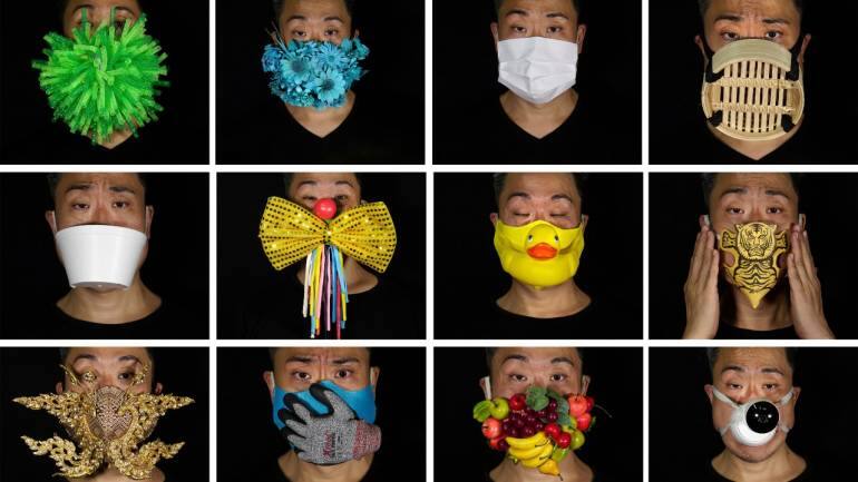 In pics | Creative face masks inspired by COVID-19 pandemic and Hong ...
