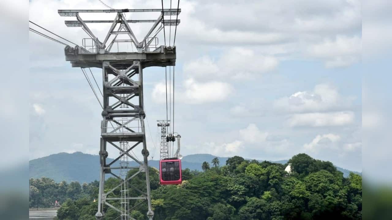 In pics | India gets its longest river-crossing ropeway service in ...