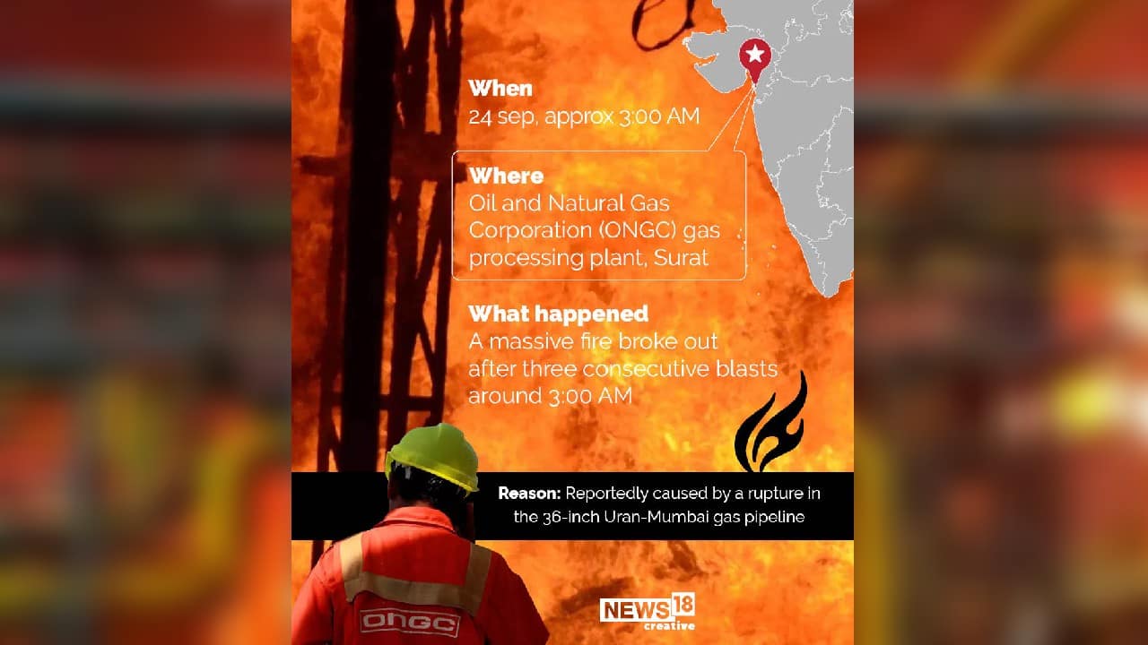 In pics | Fire breaks out at ONGC plant in Surat; here's a look at the ...