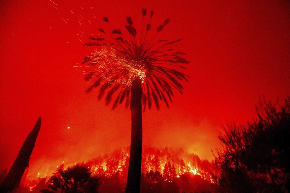 In pics | Fueled by dry winds, fire rages in California wine country ...