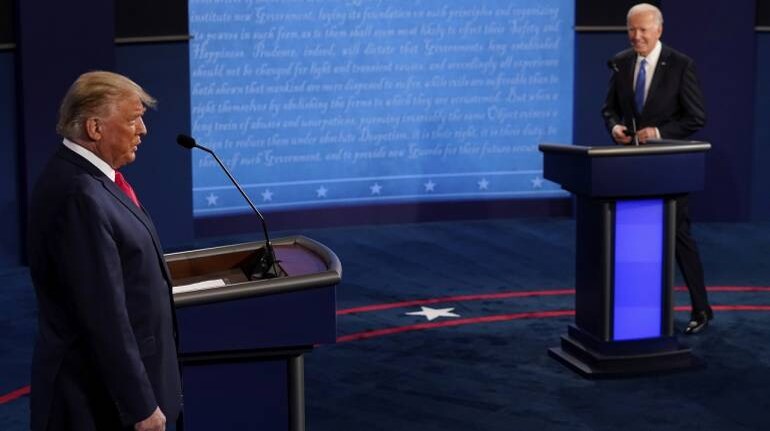 US Presidential Debate 2020 Highlights: Trump, Biden spar over ...