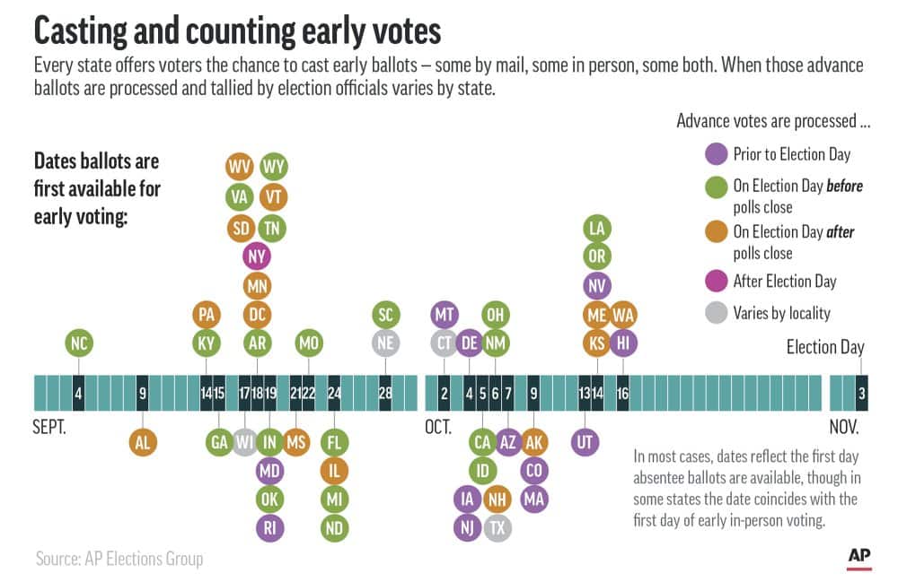 Vision 2020: How does early voting work in the US election?