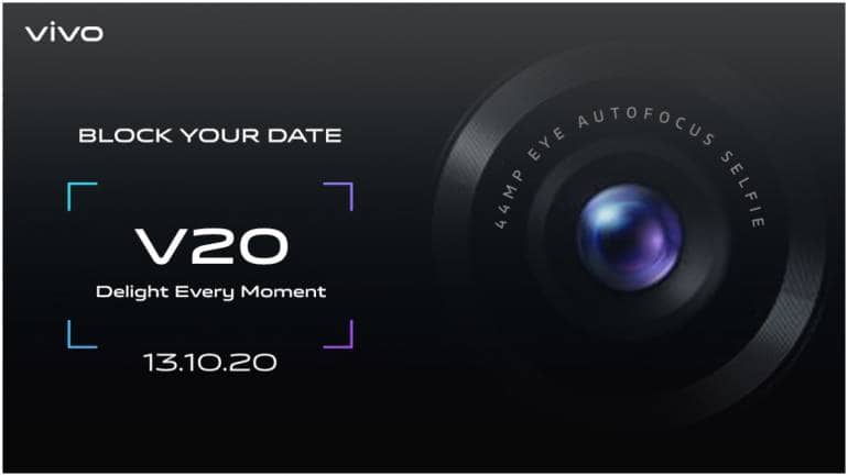 Vivo V20 with 44MP front camera confirmed to launch in India on October ...