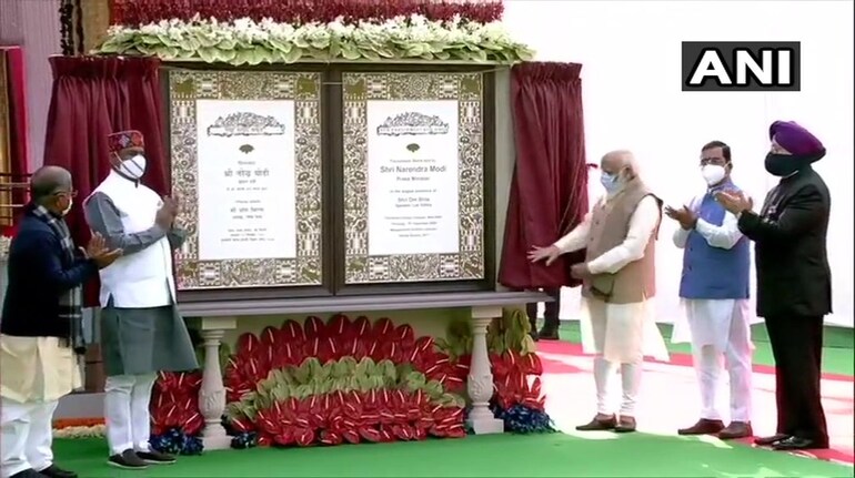 PM Narendra Modi lays foundation stone of new Parliament building