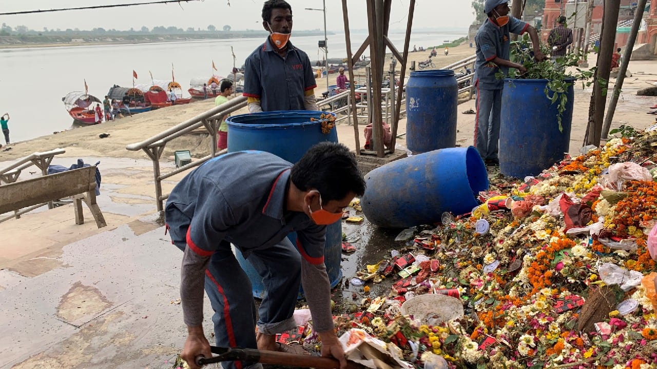 Recycling flowers: One man's mission to clean up the sacred Ganga river