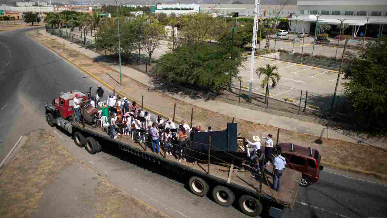 'Musical Vaccine': Mobile orchestra tries to bring cheer to Venezuelan ...