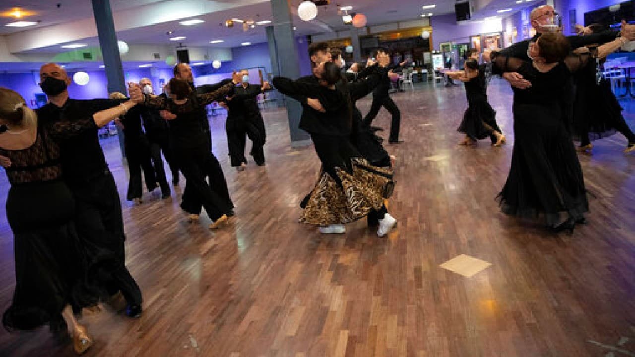 In pics | Italy ballroom dancers twirl through COVID-19 lockdown