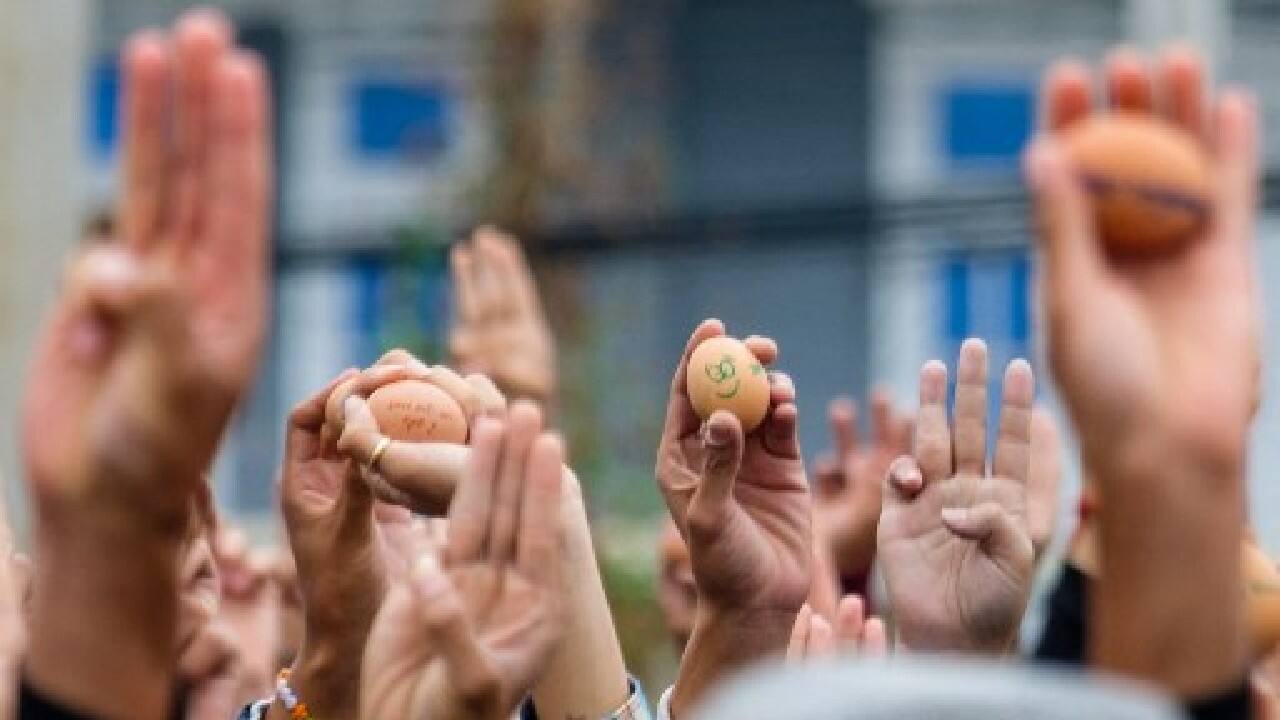 Myanmar Anti-Coup Protest | Demonstrators launch 'Easter egg strike ...