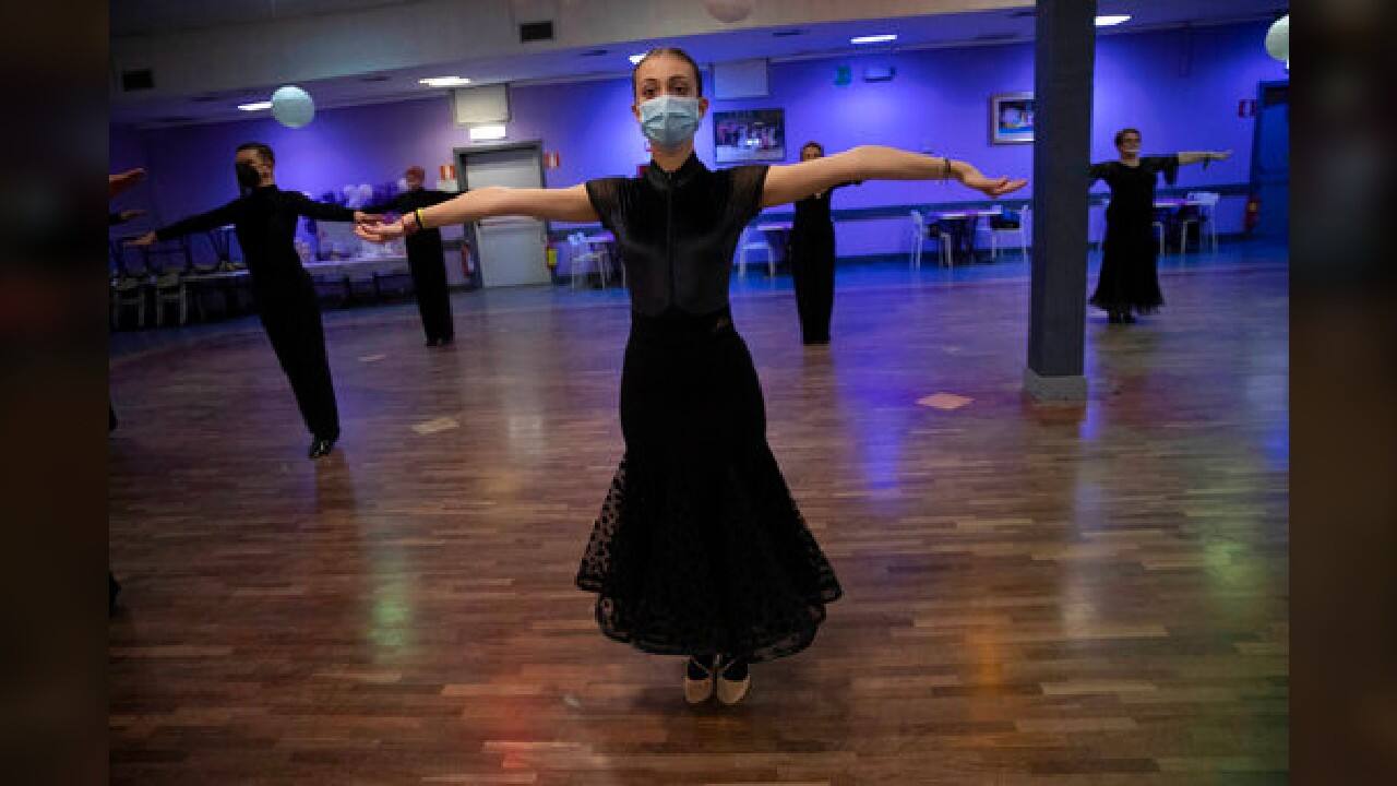 In pics | Italy ballroom dancers twirl through COVID-19 lockdown ...