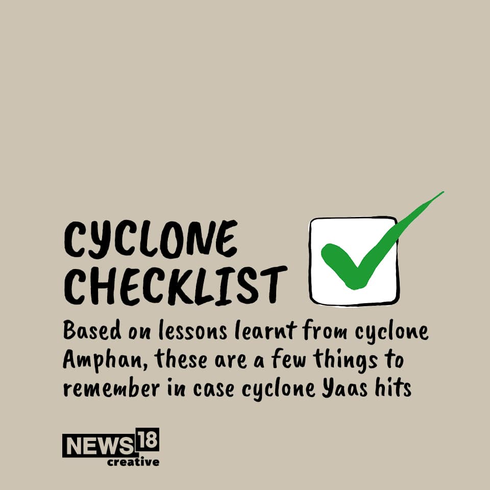 Cyclone checklist: What to remember in case Cyclone Yaas hits