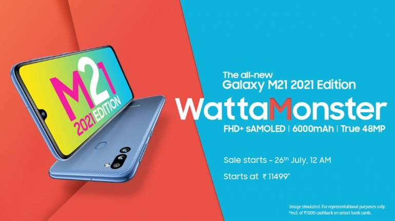 Samsung Galaxy M21 2021 Edition launched in India with new 48 MP ...