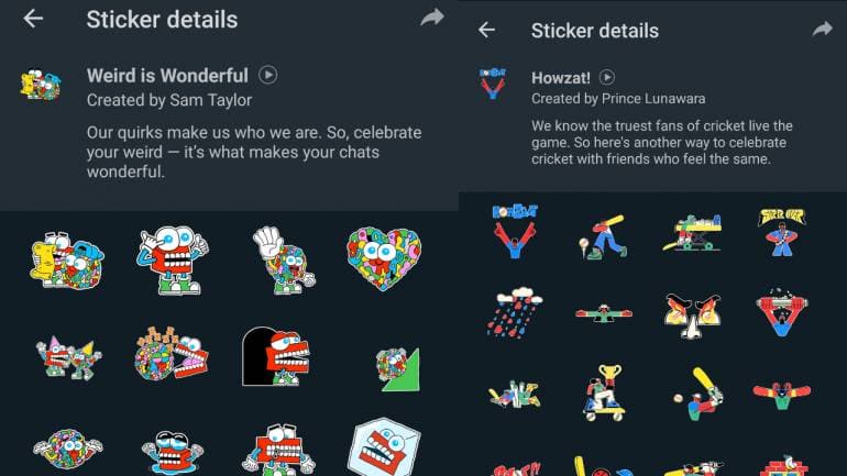 WhatsApp introduces new Howzat and Weird is Wonderful sticker packs