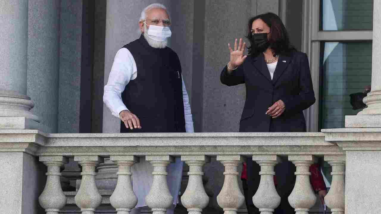 In Pics | PM Narendra Modi meets US Vice President Kamala Harris ...