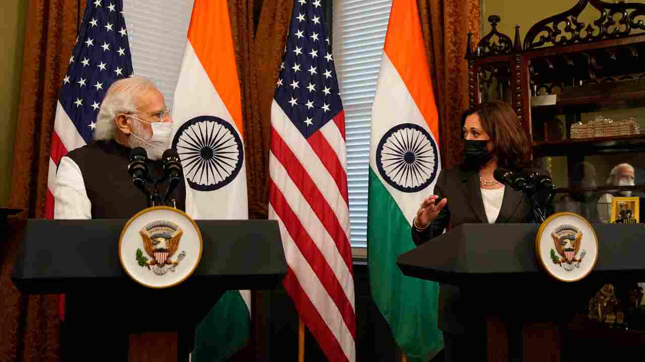 In Pics | PM Narendra Modi meets US Vice President Kamala Harris ...