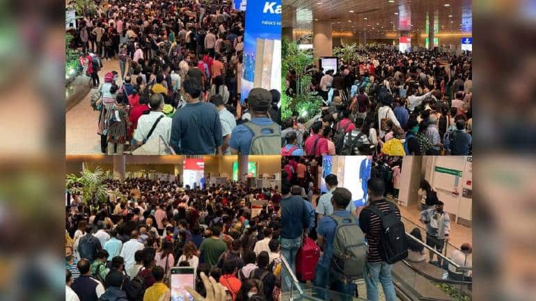 Chaos at Mumbai International Airport amid festive rush; passengers ...