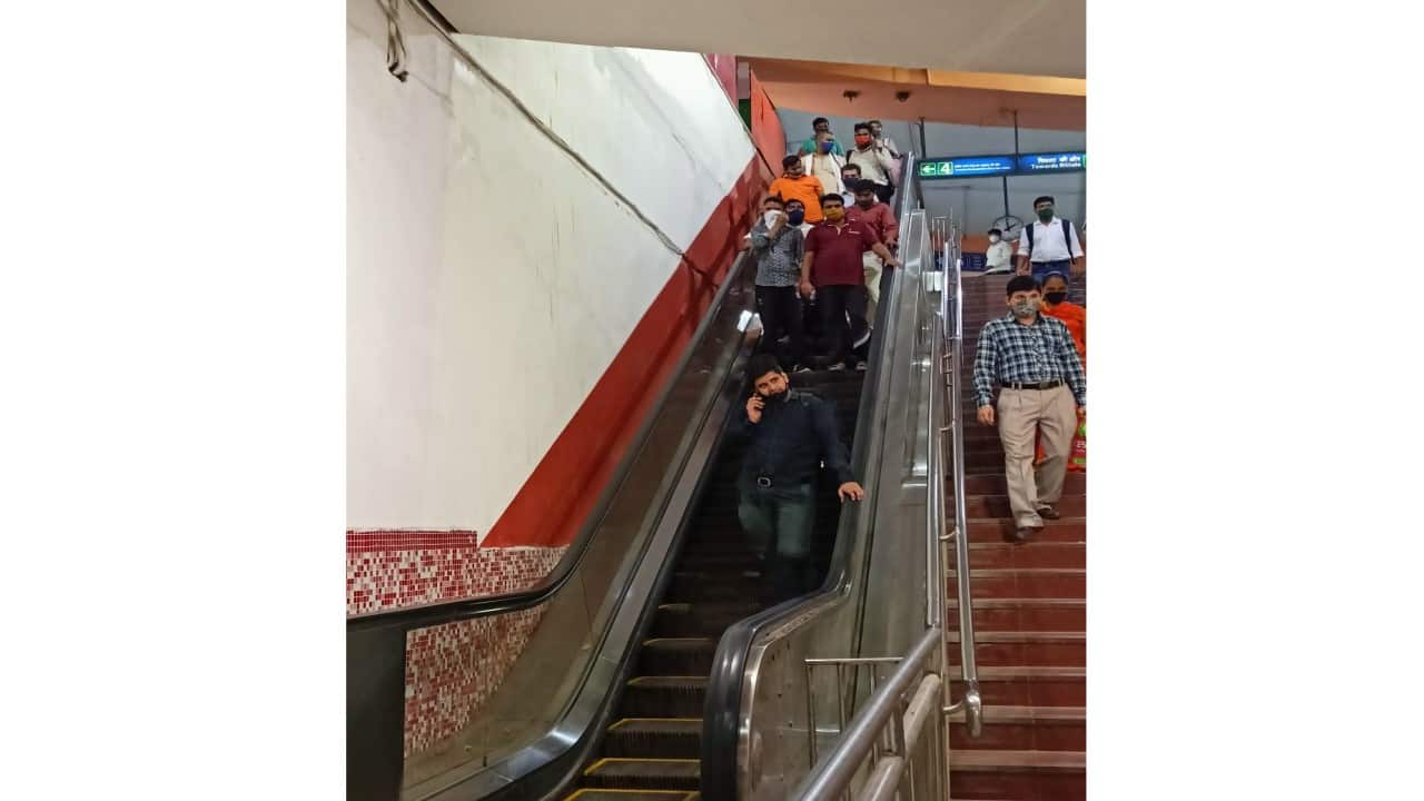 In pics | DMRC commissions 12 additional escalators at different Metro ...