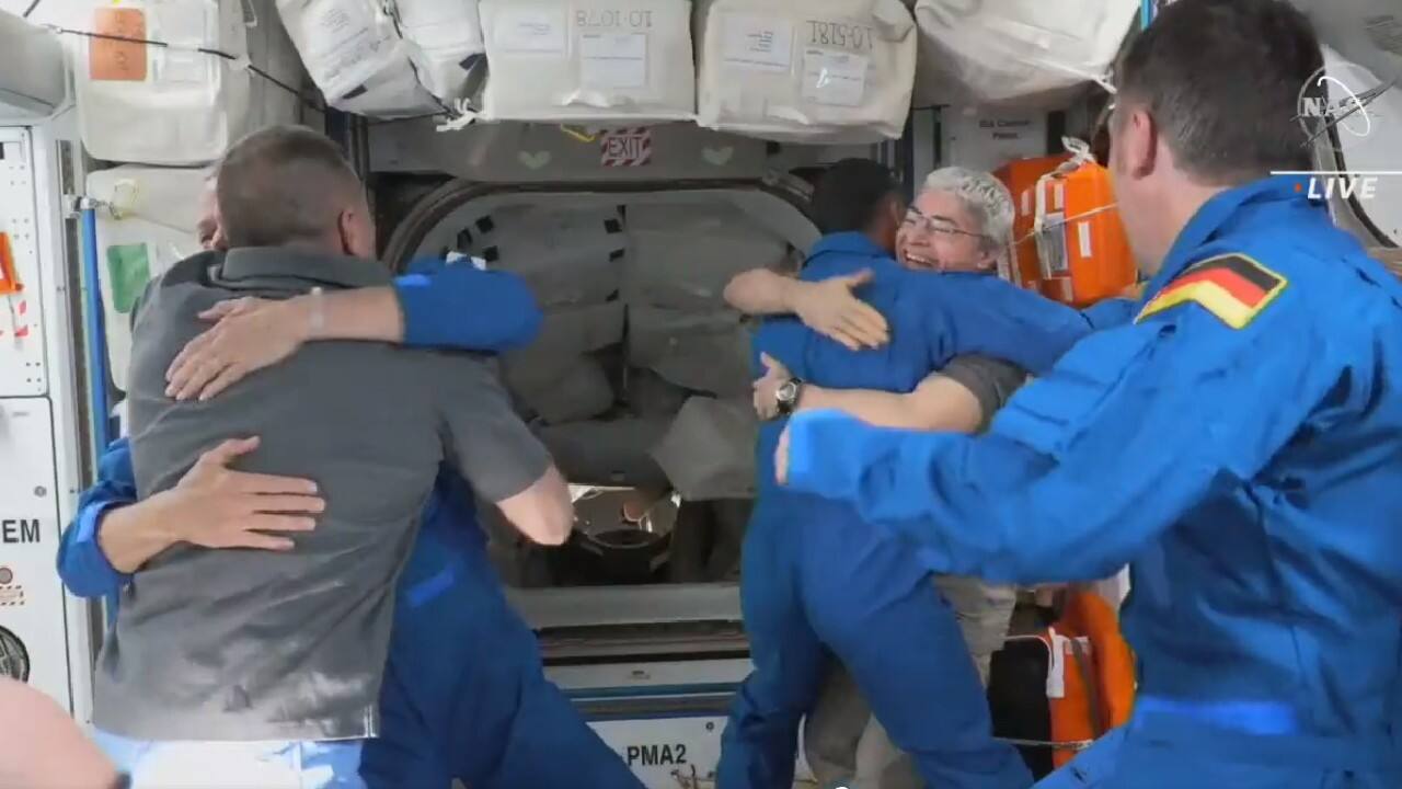 ISS welcomes new crew of 4 to station | Moneycontrol News