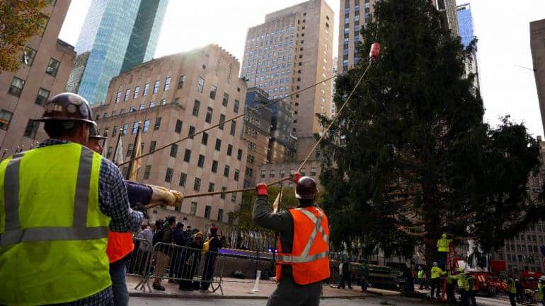 Home for the holidays: Rockefeller tree arrives in NYC