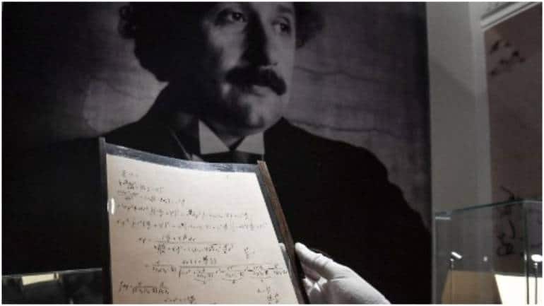 Einstein's handwritten notes fetch record $13 million in auction