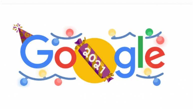 New Year's Eve 2021 on Google Doodle as we begin countdown to 2022